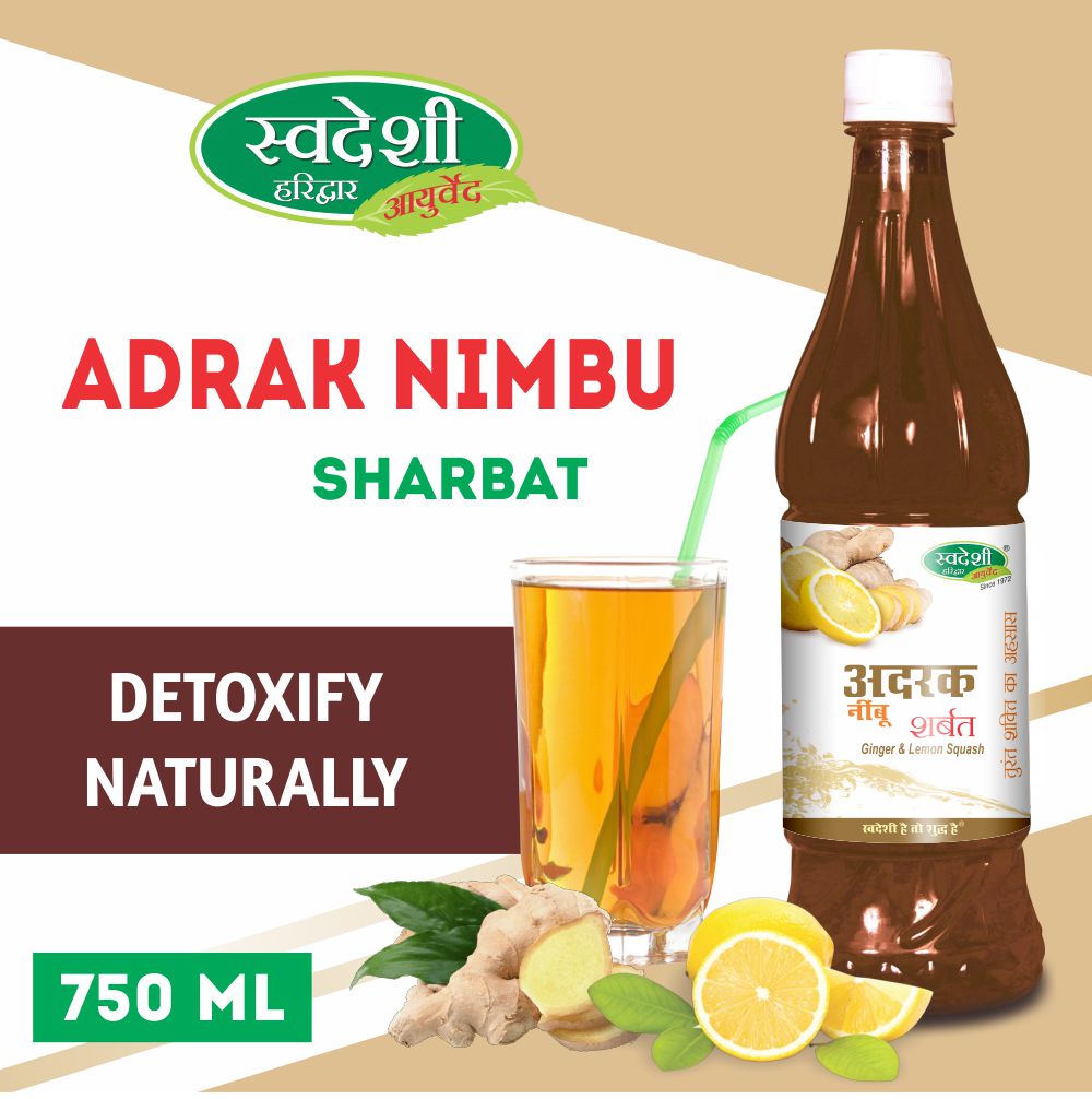 Ginger with Lemon Sharbat